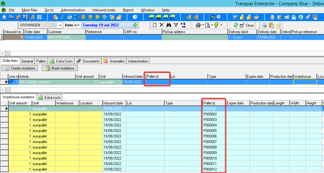 Palletnumbers | Art Systems Wiki